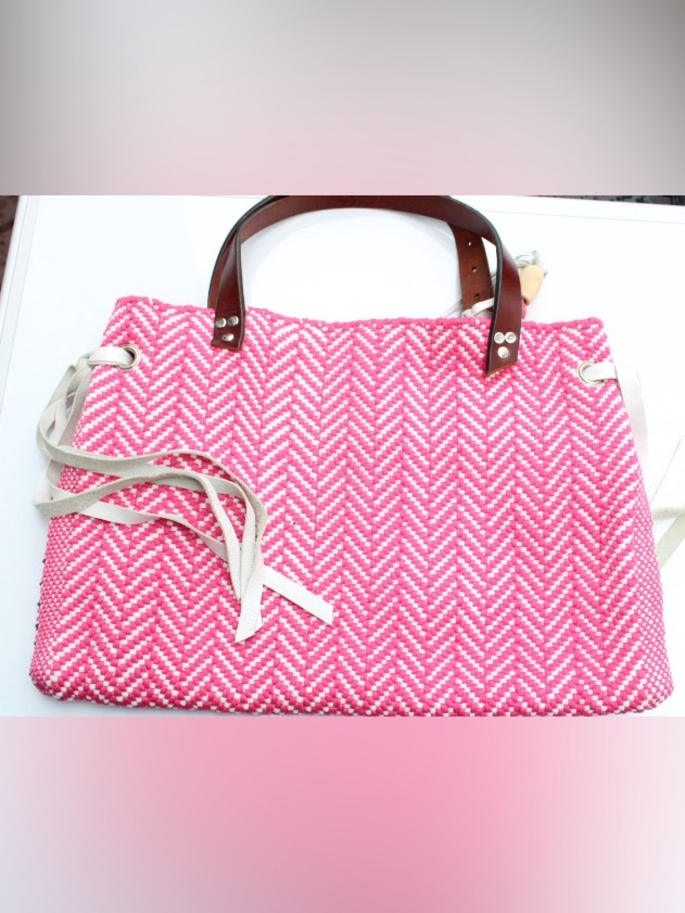 Handmade | Bags | Handmade Woven Tote Bag | Poshmark